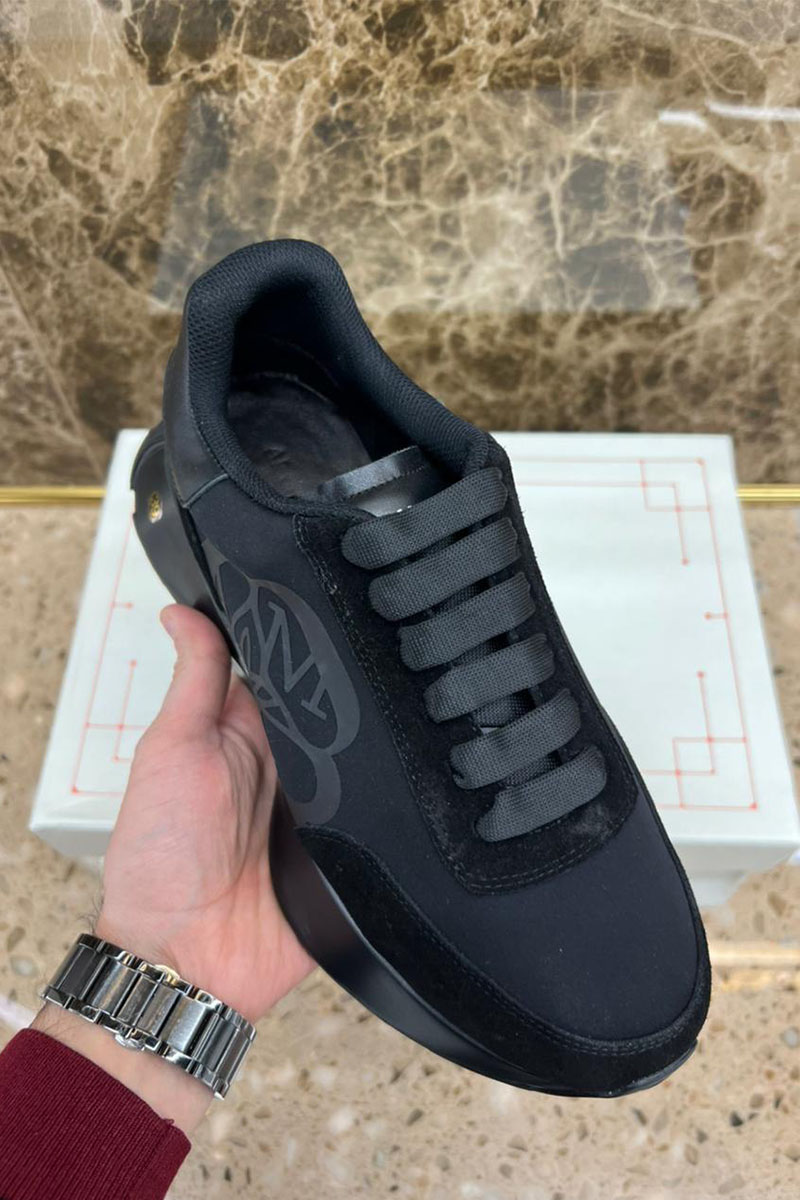Alexander McQueen Мужские чёрные кроссовки
