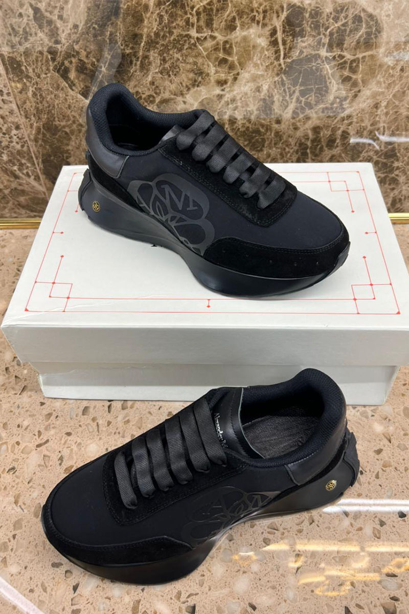 Alexander McQueen Мужские чёрные кроссовки