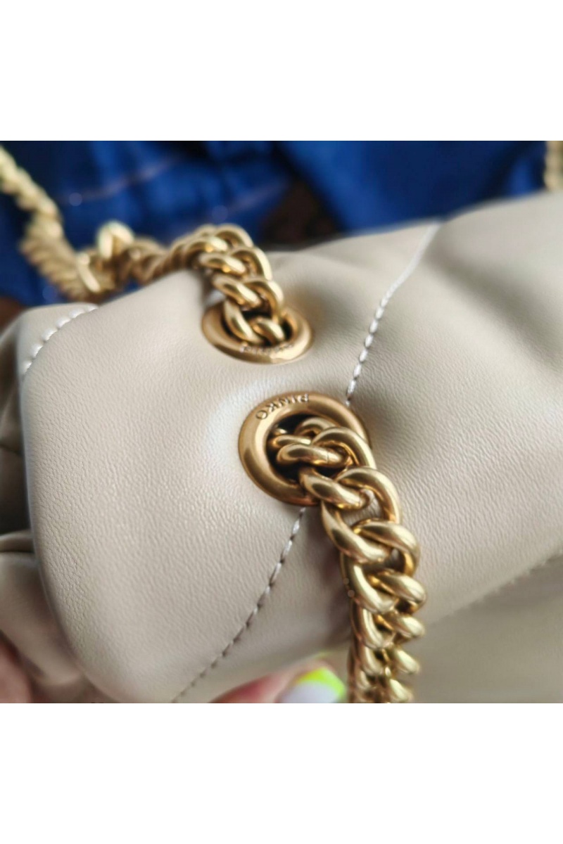 Женская кожаная сумка Love 28x18 - Beige