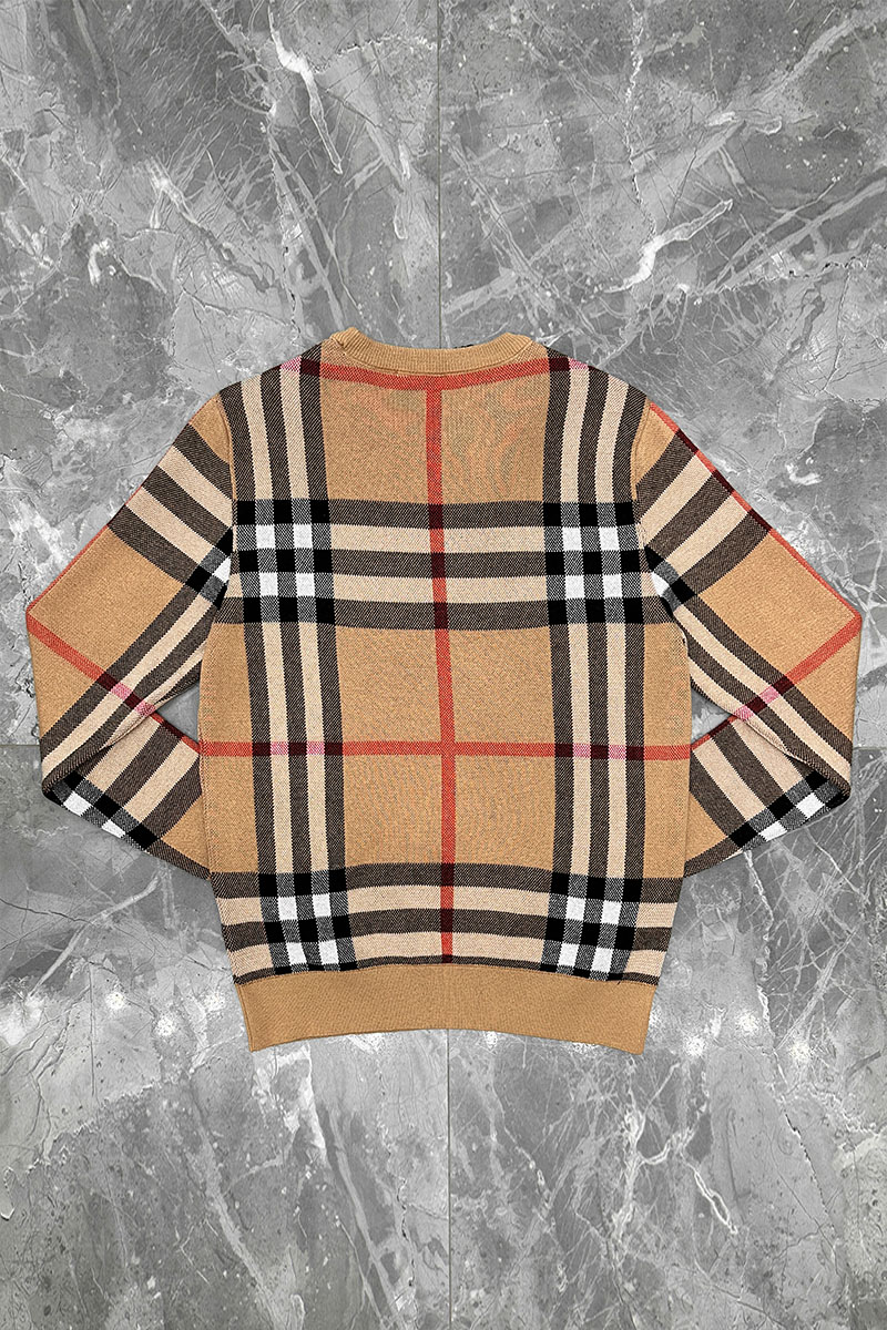 Burberry Мужская бежевая кофта check pattern